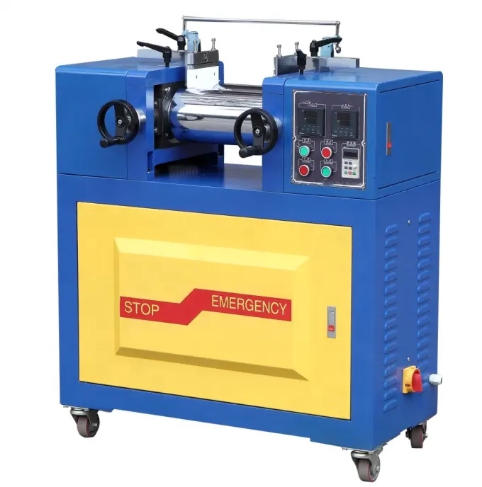 Laboratory PVC Silicone Rubber Open Mixing Two Roll Mill Machine for ...